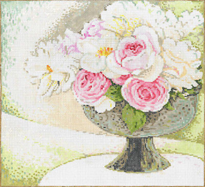 Needlepoint HandPainted Sandra Gilmore Pretty w/ Stitch Guide 9x10 – CL ...